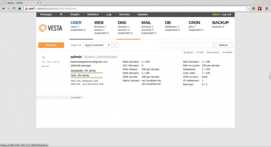 Установка VestaCP на RHEL / CentOS и Debian /Ubuntu | linux-notes.org